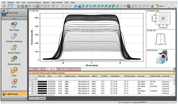 myQA Accept - Measurement – IBA Dosimetry Service & Support